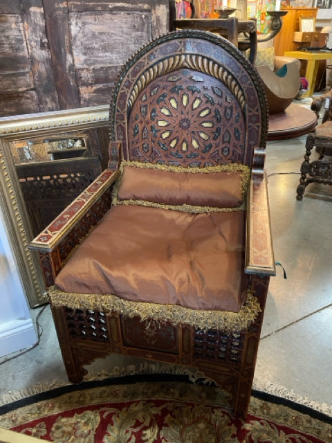 Carved Wood Painted Ornate Chair – McCoys Consign and Design