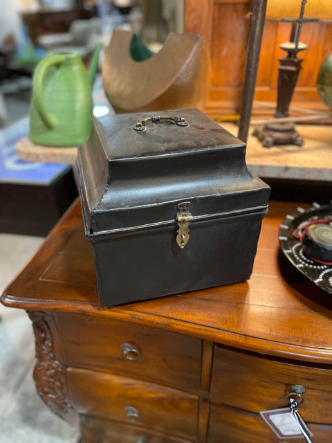 Decorative Black metal Box – McCoys Consign and Design